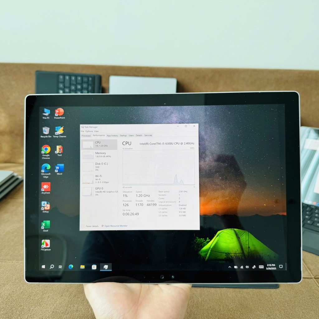 Laptop Microsoft Surface Pro 4 2-in-1 màn 2.8K - SV STORE